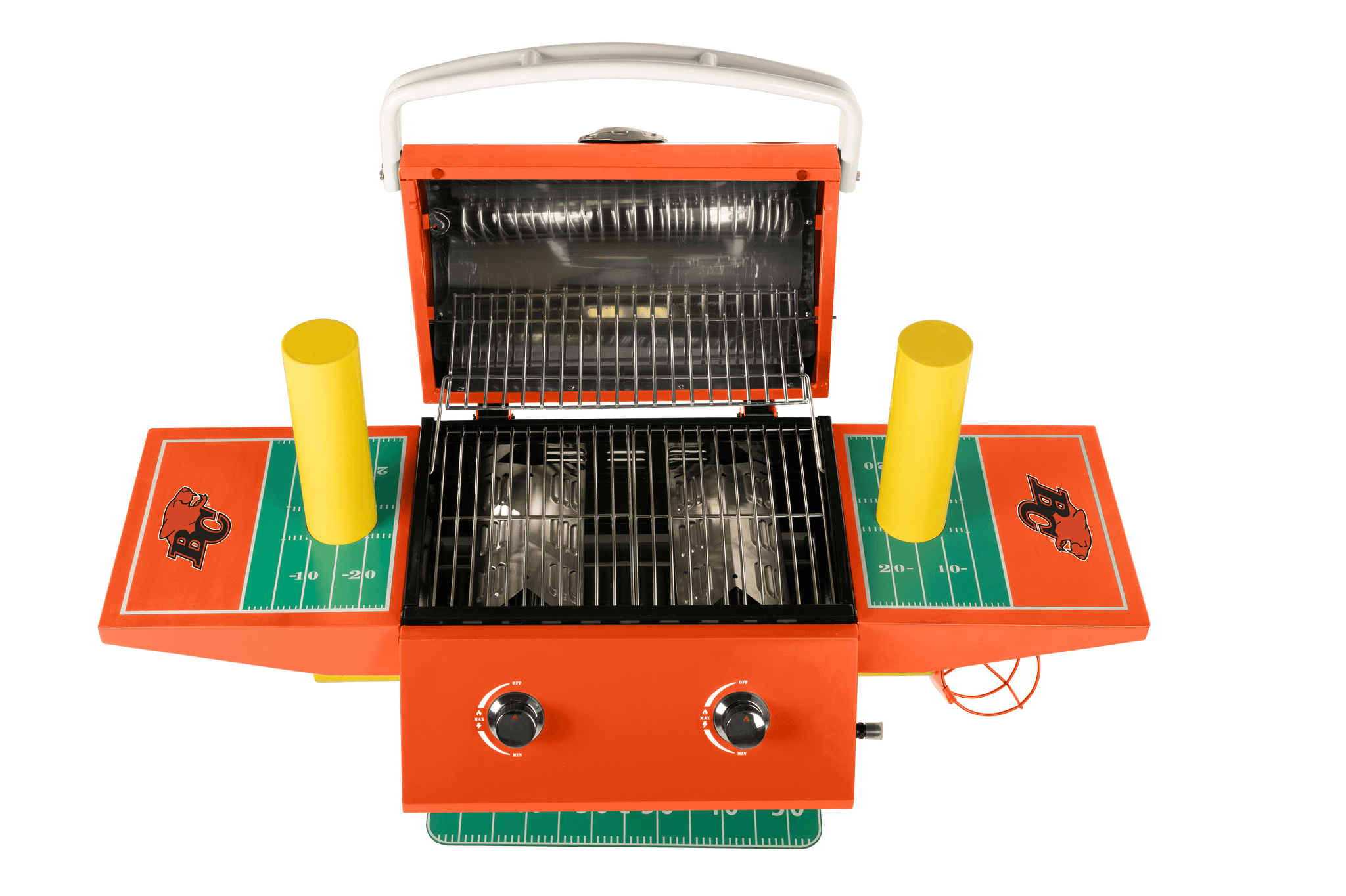 BC Lions Portable Football Grill – Mclaren Custom Grills store